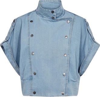 Co'Couture Femme, Vestes, Bleu, Taille: 40 FR Denim Vestes