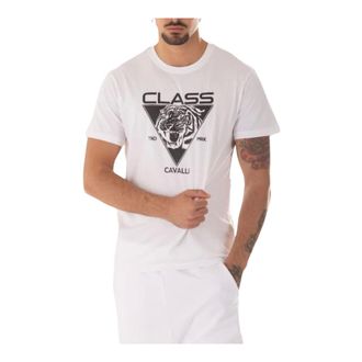 Just Cavalli Logo T-Shirt - Homme - Tops - Blanc - Taille: XL