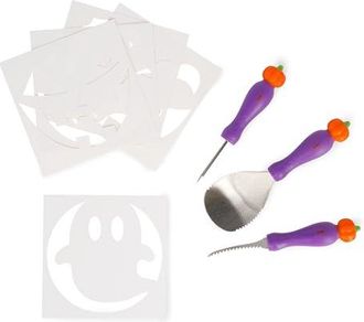 Legami Legami - Set pour Sculpter Une Citrouille dhalloween, 8 pi&egrave;ces, Outils de Sculpture Cr&eacute;ative, Outils DIY, Kit pour Vider Les Citrouilles, Couteau, Cui