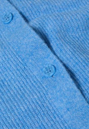 Cecil Strickjacke blau,Casual,Baumwolle,Unifarben,Rundhals,Lang,Regular Fit