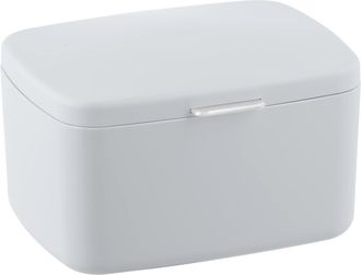 WENKO Badbox Mod. Barcelona, universell einsetzbare Box mit Deckel zur Aufbewahrung von Utensilien in Bad, Küche & Haushalt, aus bruchsicherem Spezialkunsts