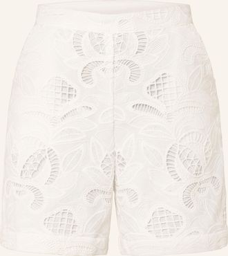 Mrs & Hugs Mrs & Hugs Shorts Aus Lochspitze weiss