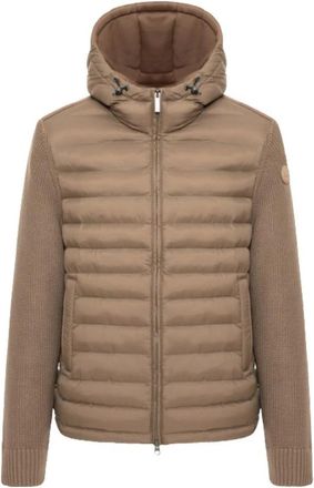 Colmar Hybrid Hooded Jacket - - Sport - Herren - Beige - M