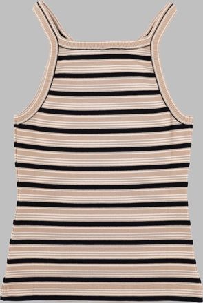 Fendi Striped Cotton-Elastane Tank Top - Multicolor