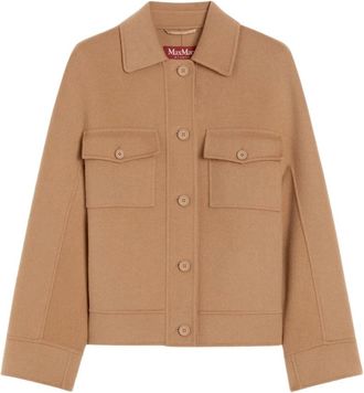Max Mara Femme, Vestes, Brun, Taille: 38 FR Fiero Veste crois&eacute;e