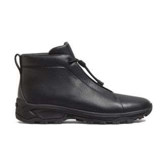 Ermenegildo Zegna Homme, Chaussures, Noir, Taille: 42 1/2 EU Triple Stitch Leather Hi-Top Baskets