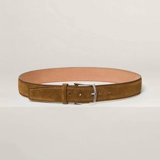 Reptiles House Otto - Wildledergürtel - Tabak