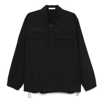 Helmut Lang Schwarzes Uniformhemd Leicht - - Jackets - Herren - Schwarzk - L