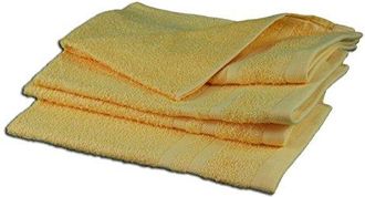 Gözze Gästetuch 4er-Set, Weich und Saugfähig, 100% Baumwolle, 30 x 50 cm - Gold