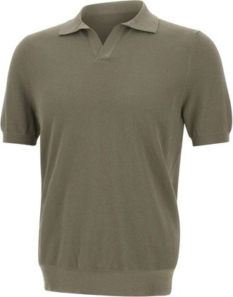 Gran Sasso Homme, Pulls, Vert, Taille: S Polo Col V