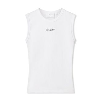 Axel Arigato Scoop Ripp-Tanktop - - Tops - Damen - Wei&szlig; - S