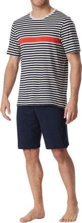 Schiesser Herren Schlafanzug kurz Rundhals - Nightwear Set