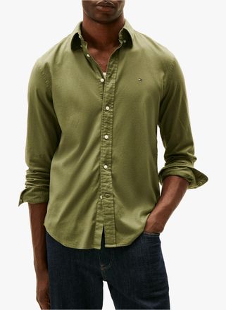 Tommy Hilfiger Chemise col am&eacute;ricain en coton m&eacute;lang&eacute;