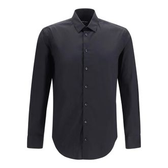 Giorgio Armani La Chemise Coupe Ajust&eacute;e - Homme - Chemises - Noir - Taille: XL