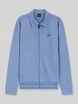 HUGO BOSS Regular Fit Sweatjacke aus Baumwoll-Mix Modell SW_Member
