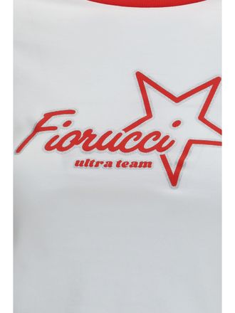 Fiorucci Womens Cotton T-Shirt With Star Logo White T-Shirts & Jerseys