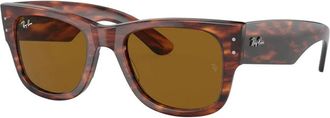 Ray-Ban unisex, Accessoires, Brun, Taille: 51 MM Mega Wayfarer