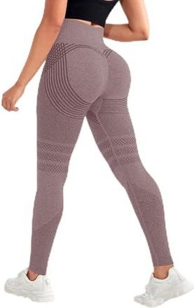 Generic Legging Anti Cellulite Femme D&eacute;contract&eacute; Unicolore Minceur Taille Haute Lissant Fessier sans Couture Pantalon Sport Femme Mode Yoga Base Fitness Panta