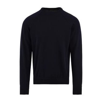 FILIPPO DE LAURENTIIS Rundhals-Raglan-Pullover - - Knitwear - Herren - Blau - L