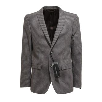 Guess Braune gestreifte Jacke - - Jackets - Herren - Grau - M
