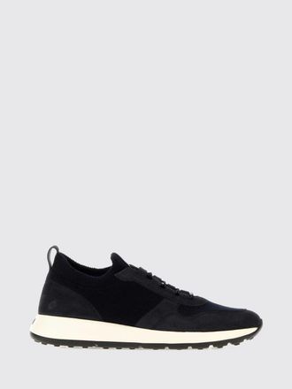 Tod's Slip-On-Sneakers aus Wolle und Veloursleder mit elastischen Schn&uuml;rsenkeln