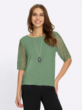 Witt T-Shirt Spitzen-Shirt Kurzarm