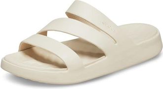 Crocs Femme Getaway Strappy Sandales, Stucco, 37/38 EU