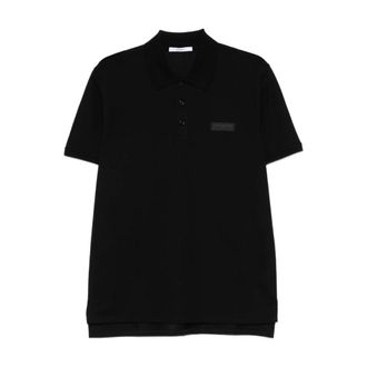 Givenchy Polo mit Paris Grosgrain-Patch - - Tops - Herren - Schwarzk - S