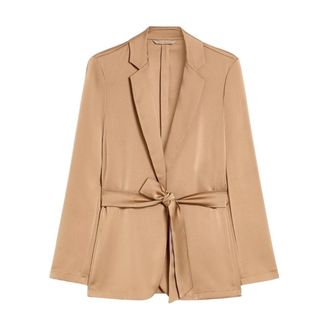Pennyblack Femme, Vestes, Beige, Taille: 40 FR Blazer en doppio raso