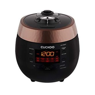 The Cuckoos Nest Reiskocher 1,08l CRP-R0607F Digitaler Dampfdruck, Braun/Schwarz