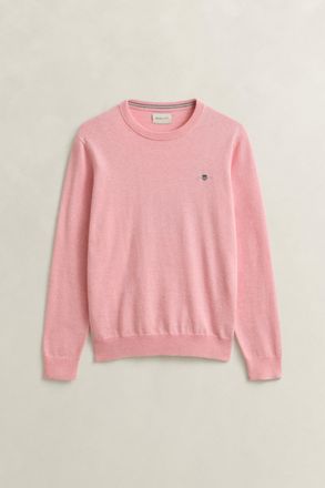 GANT Herren Rundhalspullover aus Baumwolle (XXXL) Rosa BLUSH MELANGE