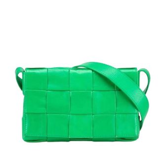 Bottega Veneta Pre-owned Leder Crossbody Bag - - Pre-owned - Damen - Gr&uuml;n - ONE SIZE