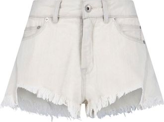 Rick Owens Denim Shorts Bias Cutoffs