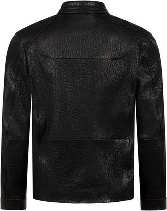 Mouflon Lederjacke Enzo Herrenjacke aus echtem Leder in Druckleder-Optik