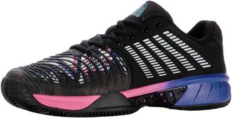 K-Swiss Performance Herren Express Light 3 Padel Tennis Shoe, Black/True Blue/NEON PINK, 42.5 EU