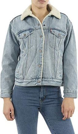 Levi's Ex-Boyfriend Sherpa Trucker Veste Femme, Strangerways, XS