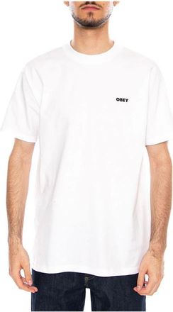 Obey Homme, Tops, Blanc, Taille: M In Bloom Classic T-Shirt