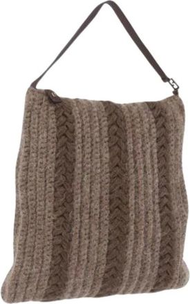 Fendi Sac bandouli&egrave;re vintage en maille pr&eacute;-poss&eacute;d&eacute; - Femme - Pre-owned - Brun - Taille: ONE Size