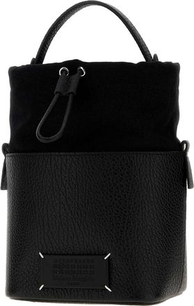 Maison Margiela Leather Shoulder Bag - Black