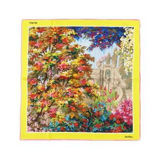 Max Mara Femme, Accessoires, Multicolore, Taille: ONE Size Foulard en soie imprim&eacute;e