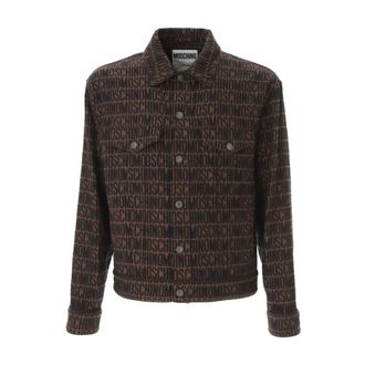 Moschino Logo Jacke - - Jackets - Herren - Braun - M