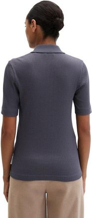 Marc O'Polo Poloshirt Rippstruktur, Slim Fit, lange Knopfleiste