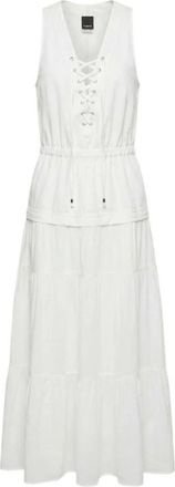 Pinko Pinko, Femme, Robes, Blanc, Taille: 40 FR Robe Casarsa