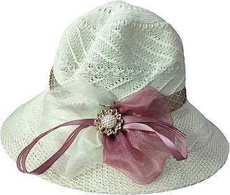 Generic Chapeaux de soleil &agrave; large bord pour femmes, chapeau de soleil pour femmes, chapeaux de plage pour femmes 2022, Wh1., Taille unique
