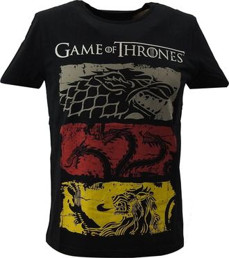 GoZoo T-Shirt Game of Thrones Herren T-SHIRT schwarz Baumwolle Freizeit TShirt Shirt