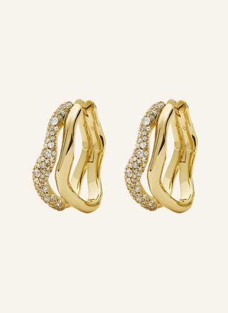 Missoma Missoma Ohrringe Molten Snow Double Medium By Glambou gold