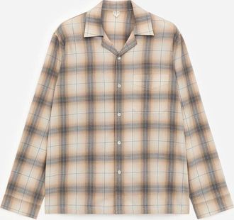 Arket Pyjamahemd Aus Flanell -Beige