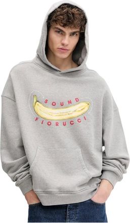 Fiorucci Sweat &agrave; capuche imprim&eacute; banane - Homme - Sweatshirts et sweats &agrave; capuche - Gris - Taille: XL