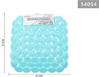 Trade Shop Trade Shop Traesio - Trade Shop - tabelle antiscivolo quadrato conchigli azzurro vasca bagno doccia 51X51CM 54054