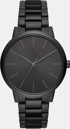 A|X Armani Exchange Montre à trois aiguilles en acier - Noir